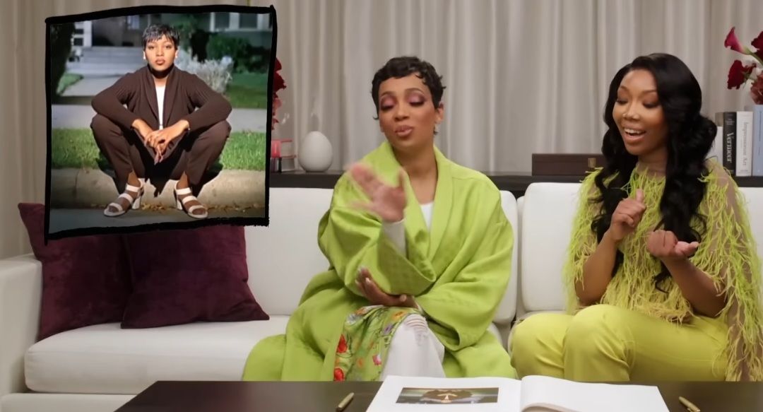 Brandy & Monica Stroll Down Fashion Memory Lane with Vogue Reviewing ...
