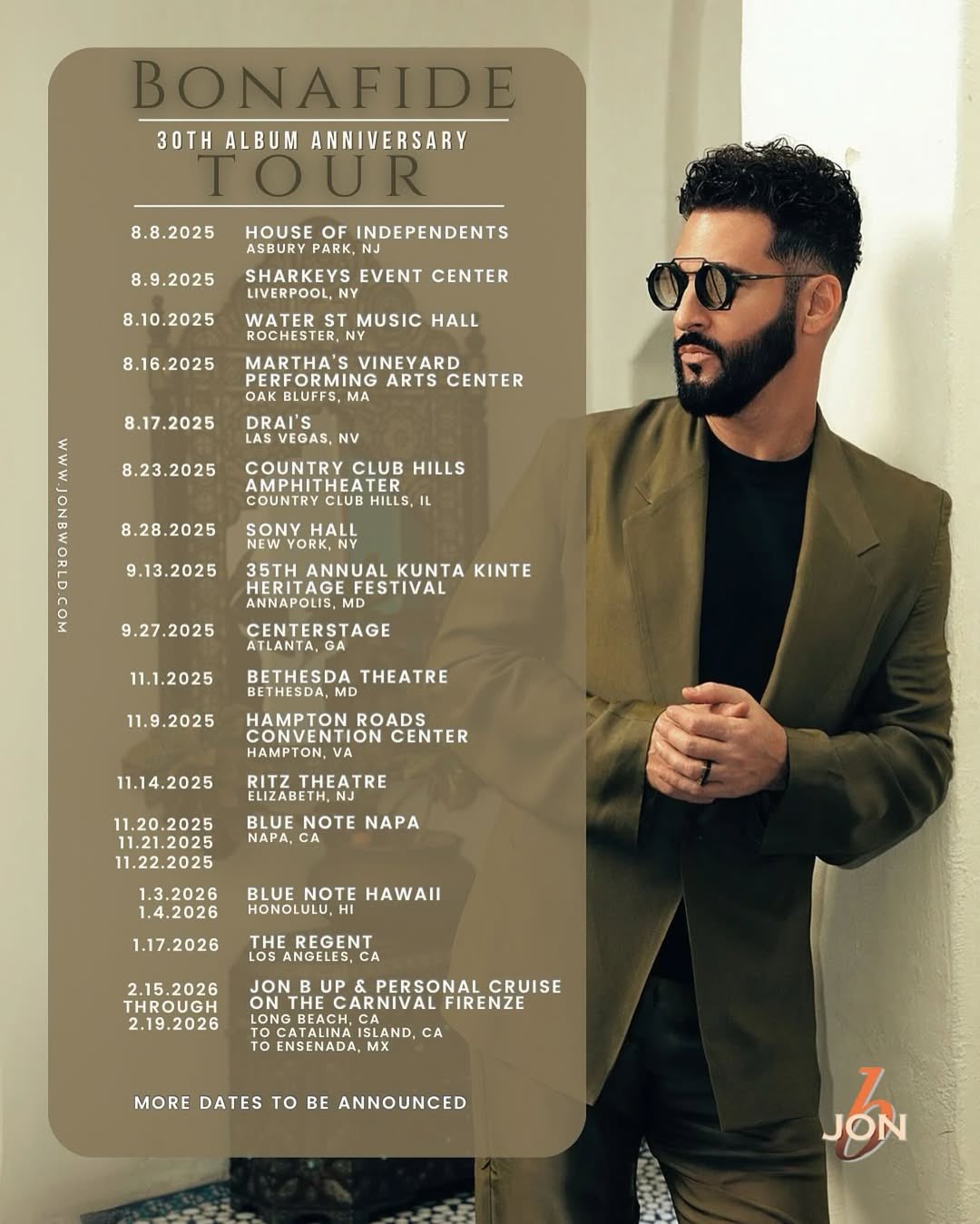 Jon B Announces His Bonafide Album 30th Anniversary Tour - JoJoCrews.com